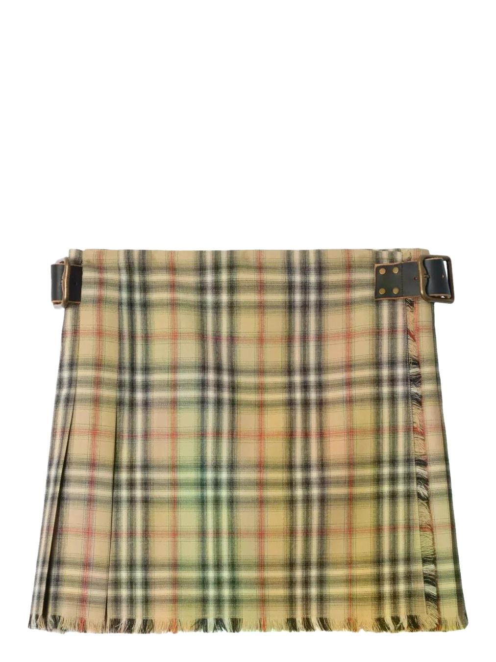 BURBERRY Check Mini Skirt