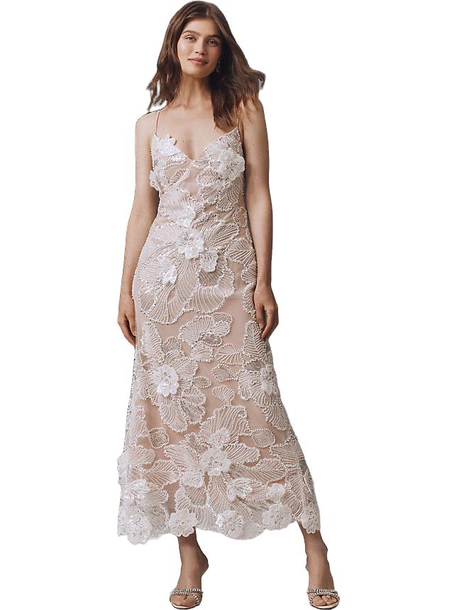 knee length dresses for ladies Floral Print Off Shoulder Midi Dress main image 0