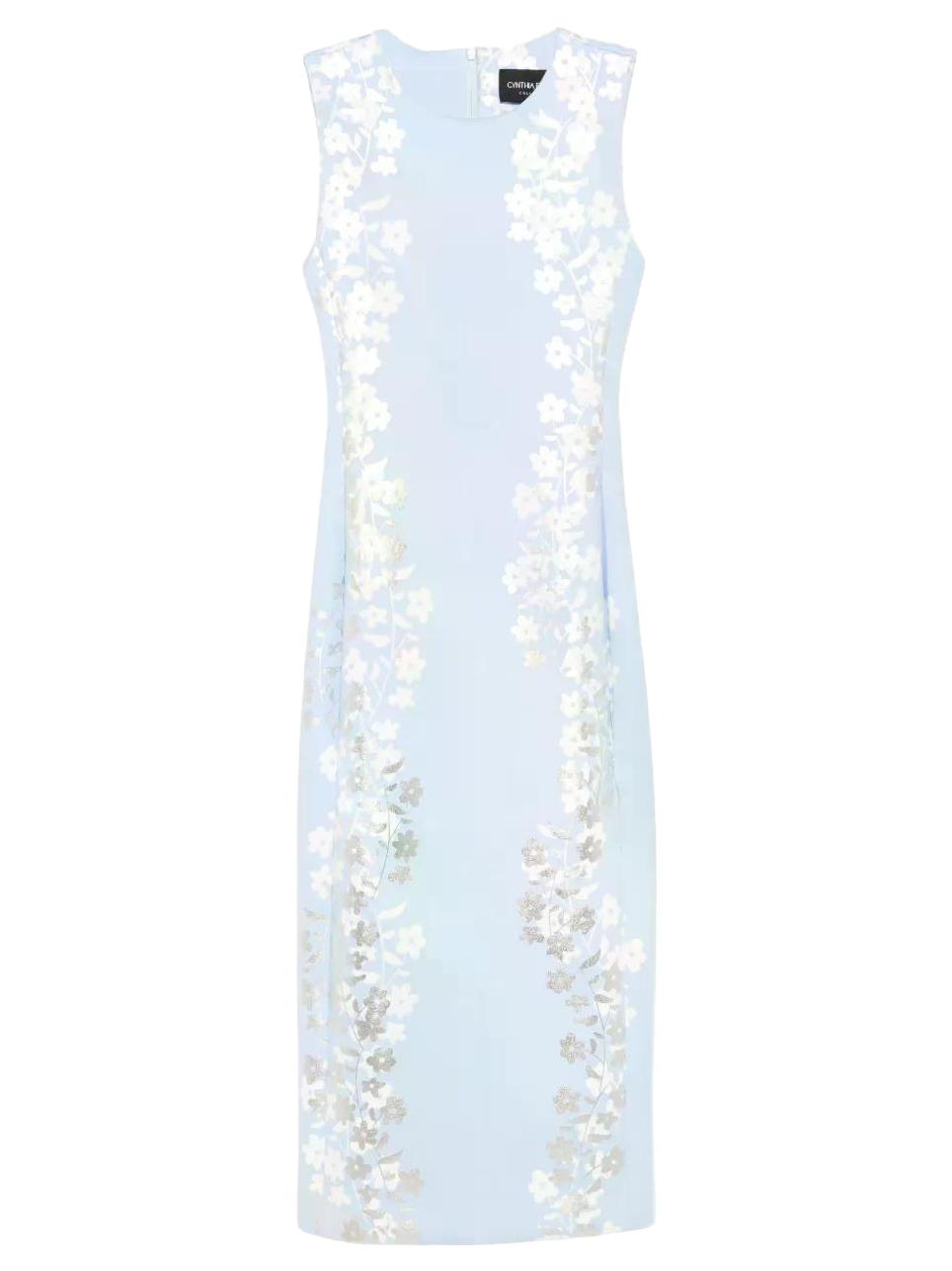 CYNTHIA ROWLEY Floral-Print Midi Dress