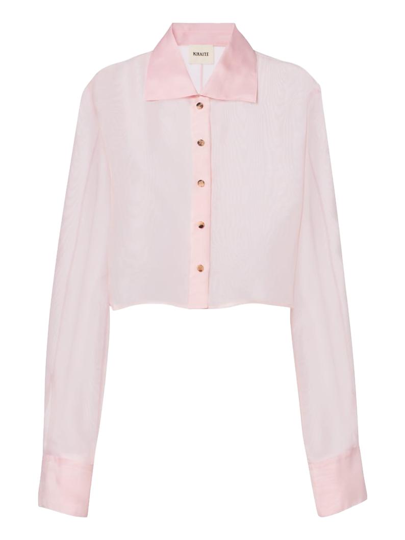 KHAITE Jasen Silk Organza Shirt