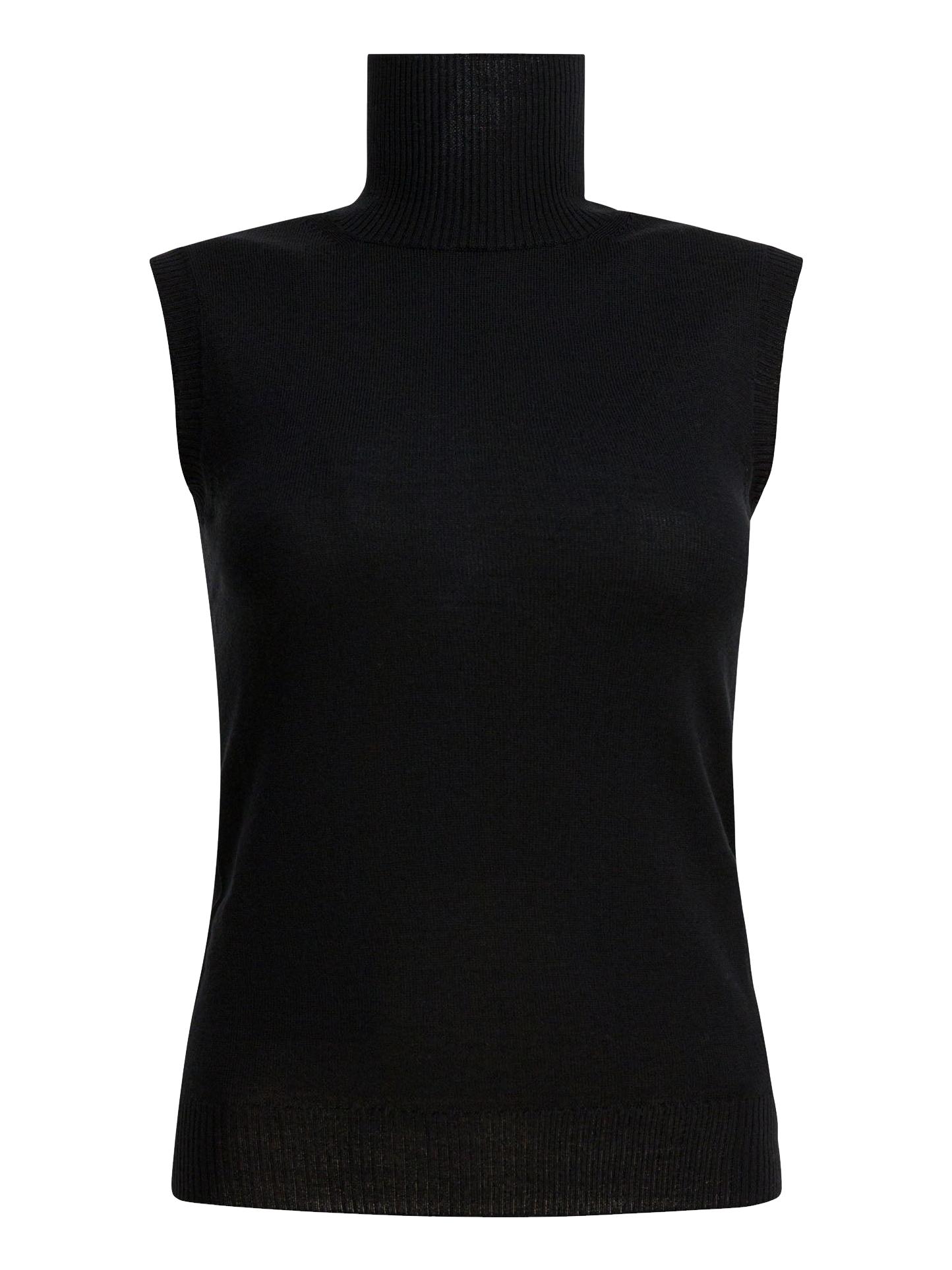 REISS Simone Stretch-Cotton High-Neck Vest