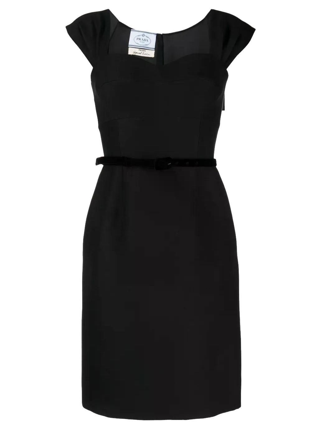 OSCAR DE LA RENTA Stitch-Detailed Wool-Blend Pencil Dress