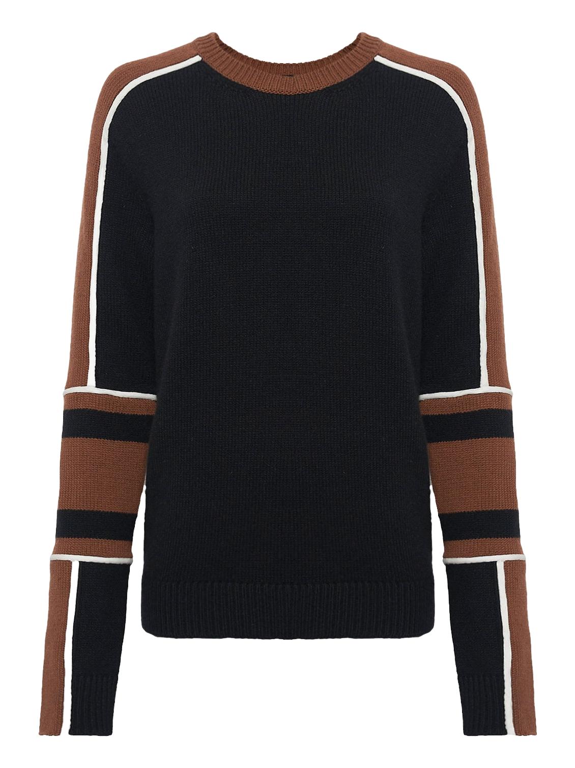 GABRIELA HEARST Gabriela Hearst Navarre Moto Pant in Cognac & Black Textured Leather