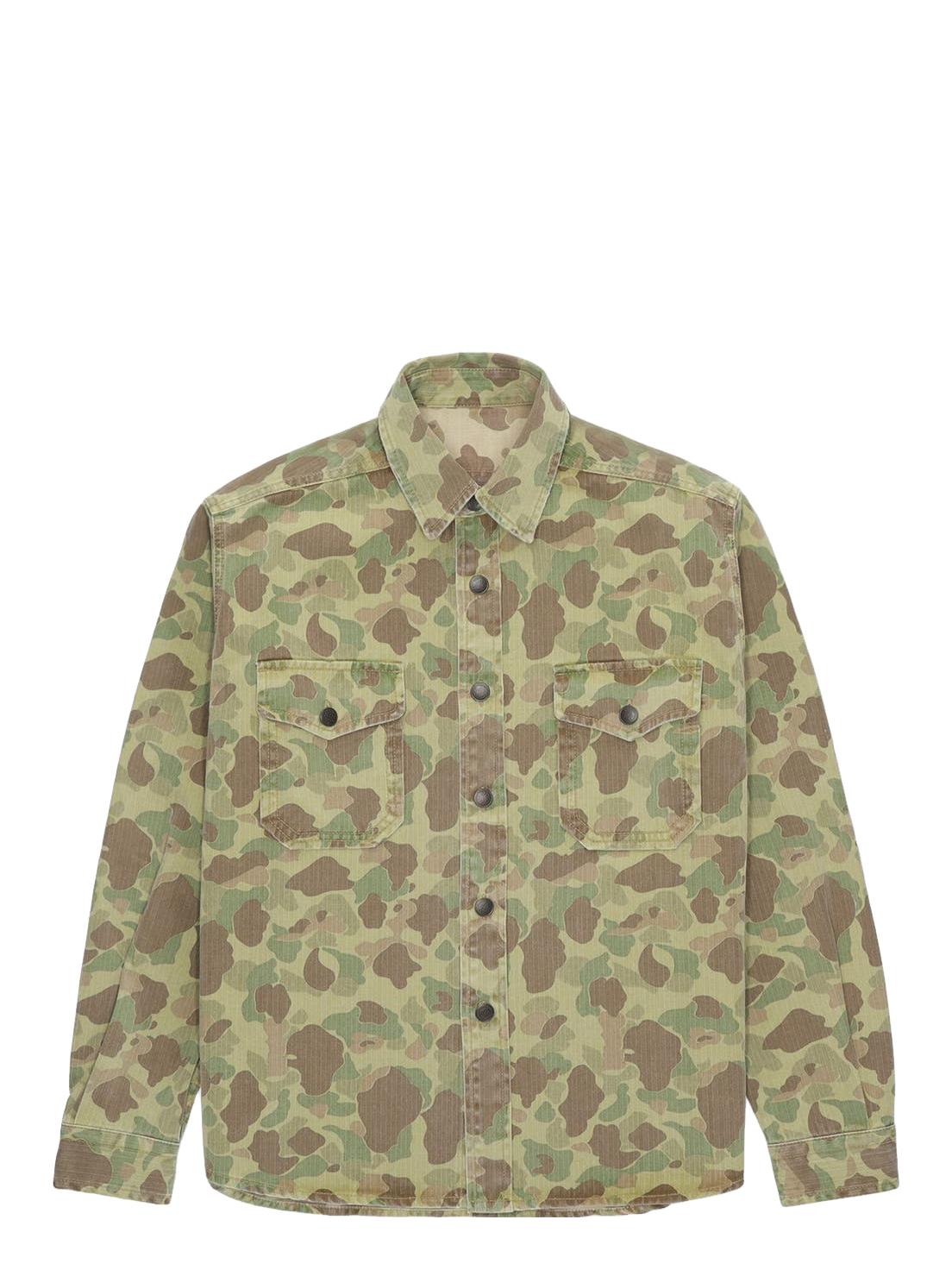 FORTELA kenny cotton camouflage overshirt