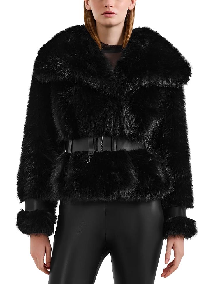 NILI LOTAN Nili Lotan Patchwork Wool Fur Leather Jacket