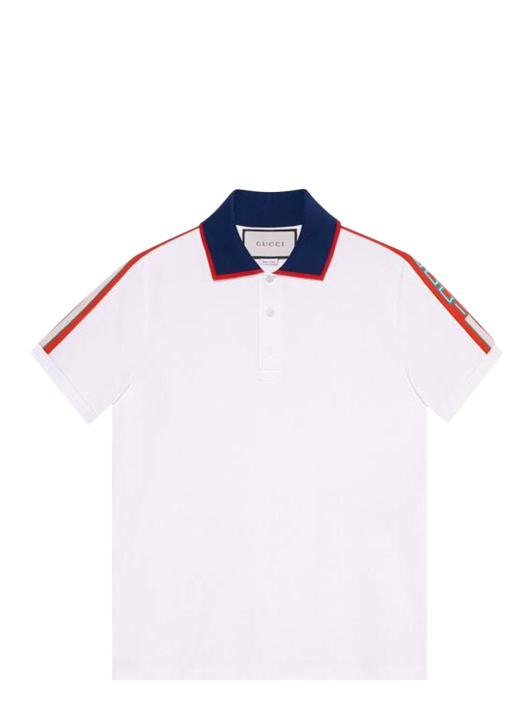 Supreme Striped Cursive Polo - Blue | Editorialist