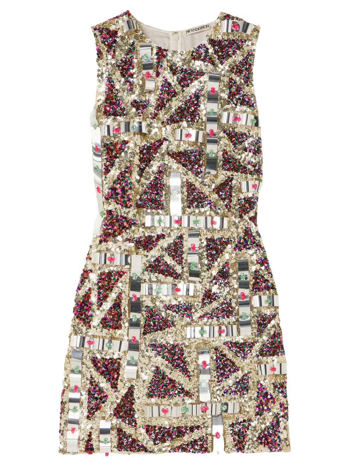 JW ANDERSON Embellished Sequinned Tulle Mini Dress