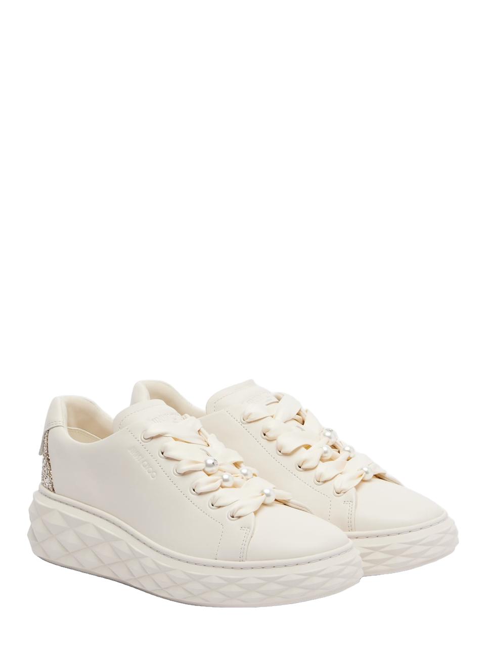 JIMMY CHOO Jimmy Choo Diamond Light Maxi Leather Sneakers