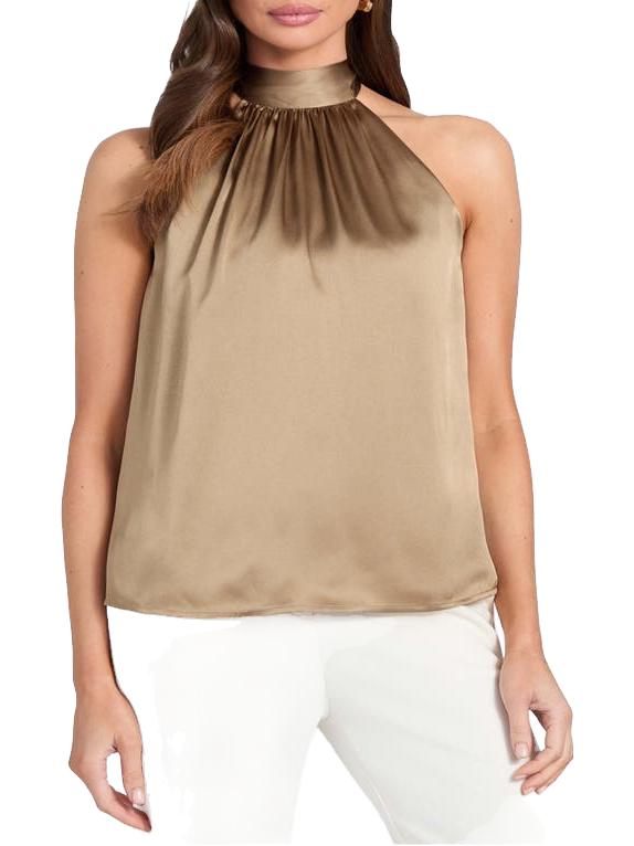 MARCIANO Elisa Sleeveless Silk Top