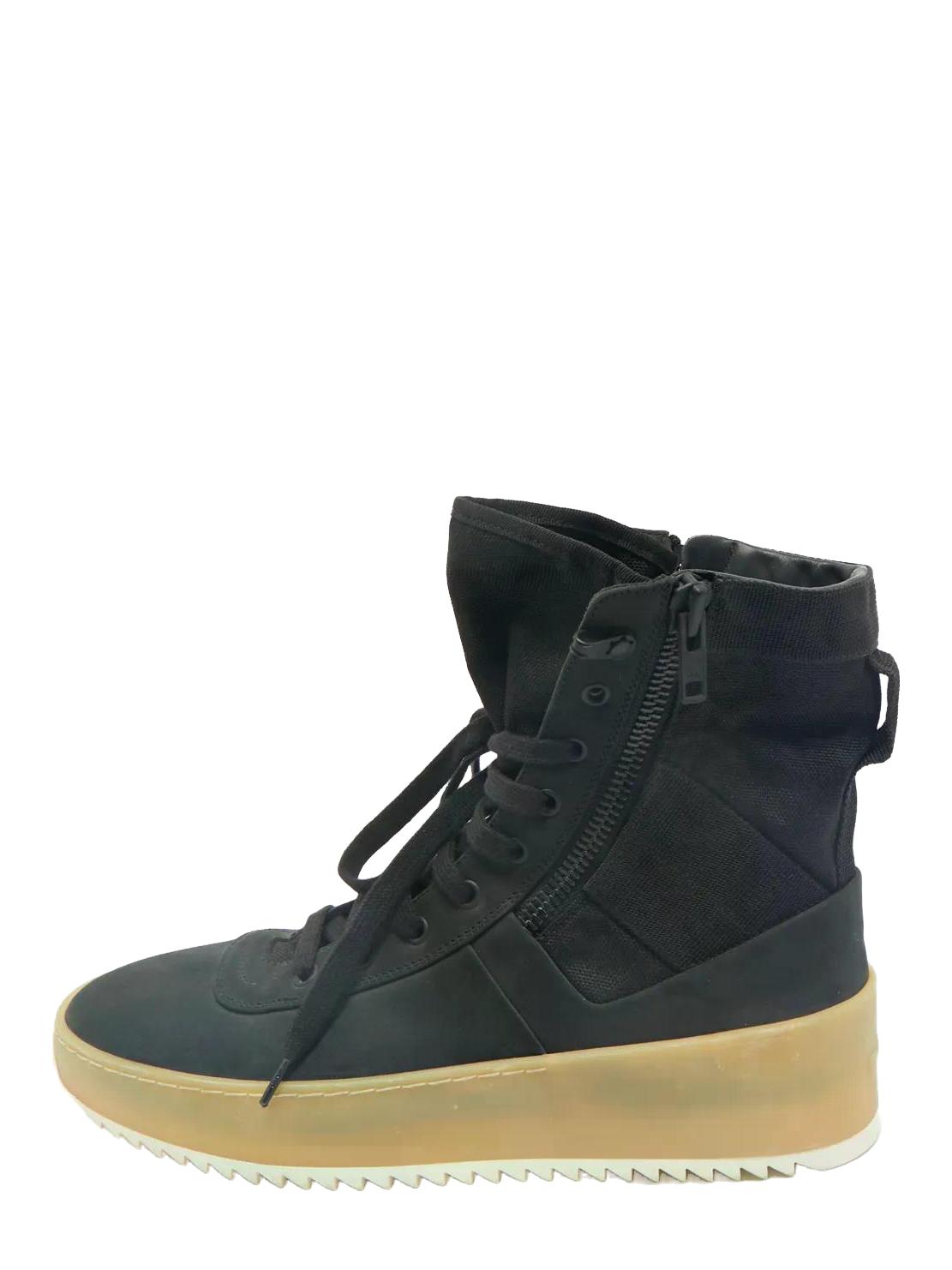 fear of god military sneaker black gum
