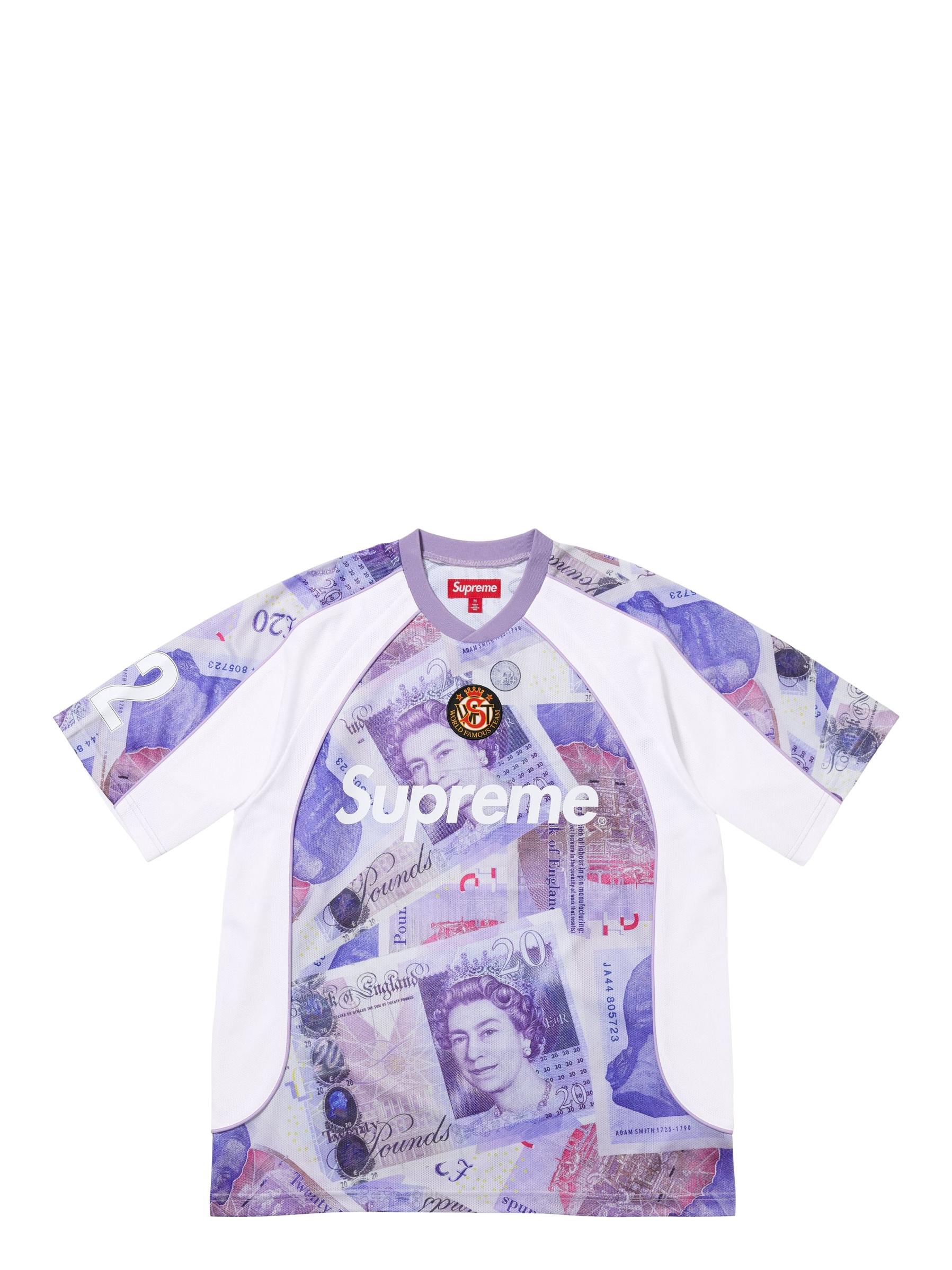 Supreme Pounds Soccer Jersey - White | Editorialist
