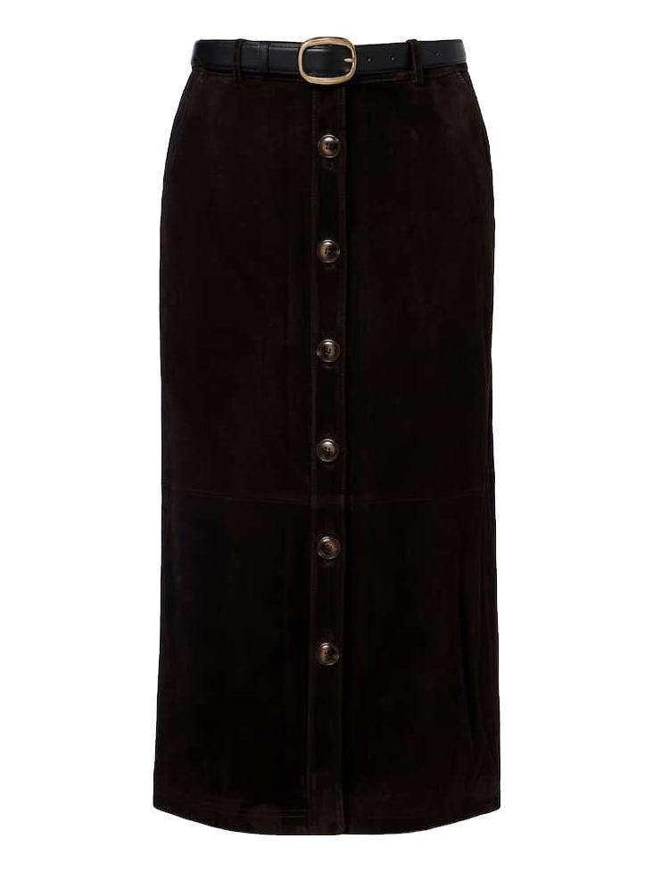 VALENTINO Valentino Ruffled Denim Blouse