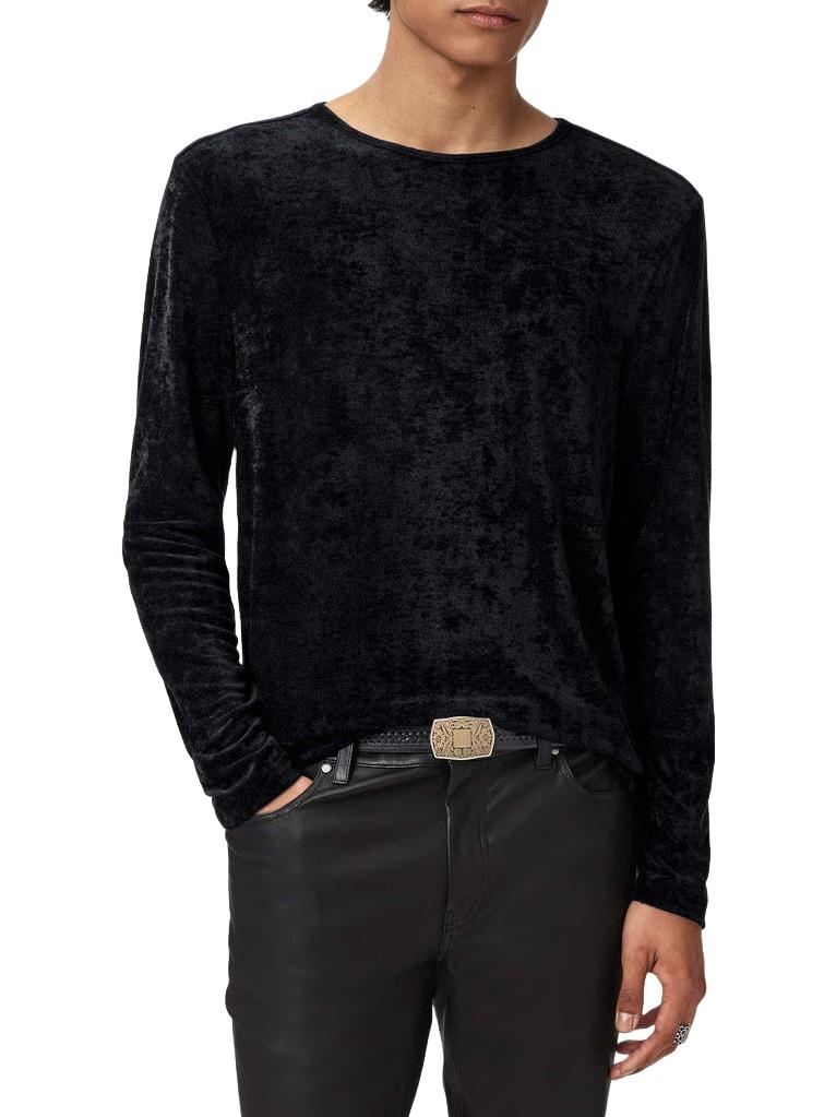 JOHN VARVATOS sandro long sleeve velvet top