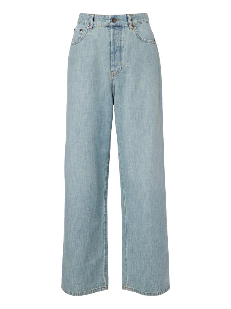 MIU MIU Chambray Wide-Leg Jeans