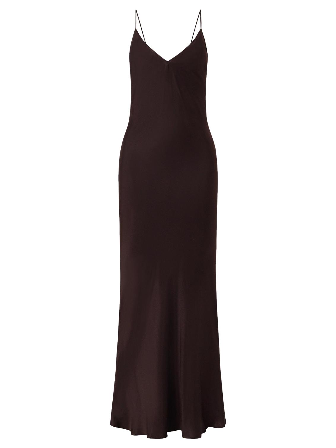 KHAITE Taja Satin Maxi Dress