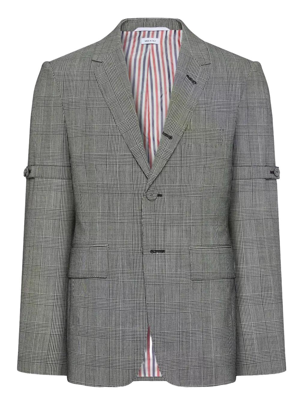 THOM BROWNE Prince of Wales-Patterned Trousers