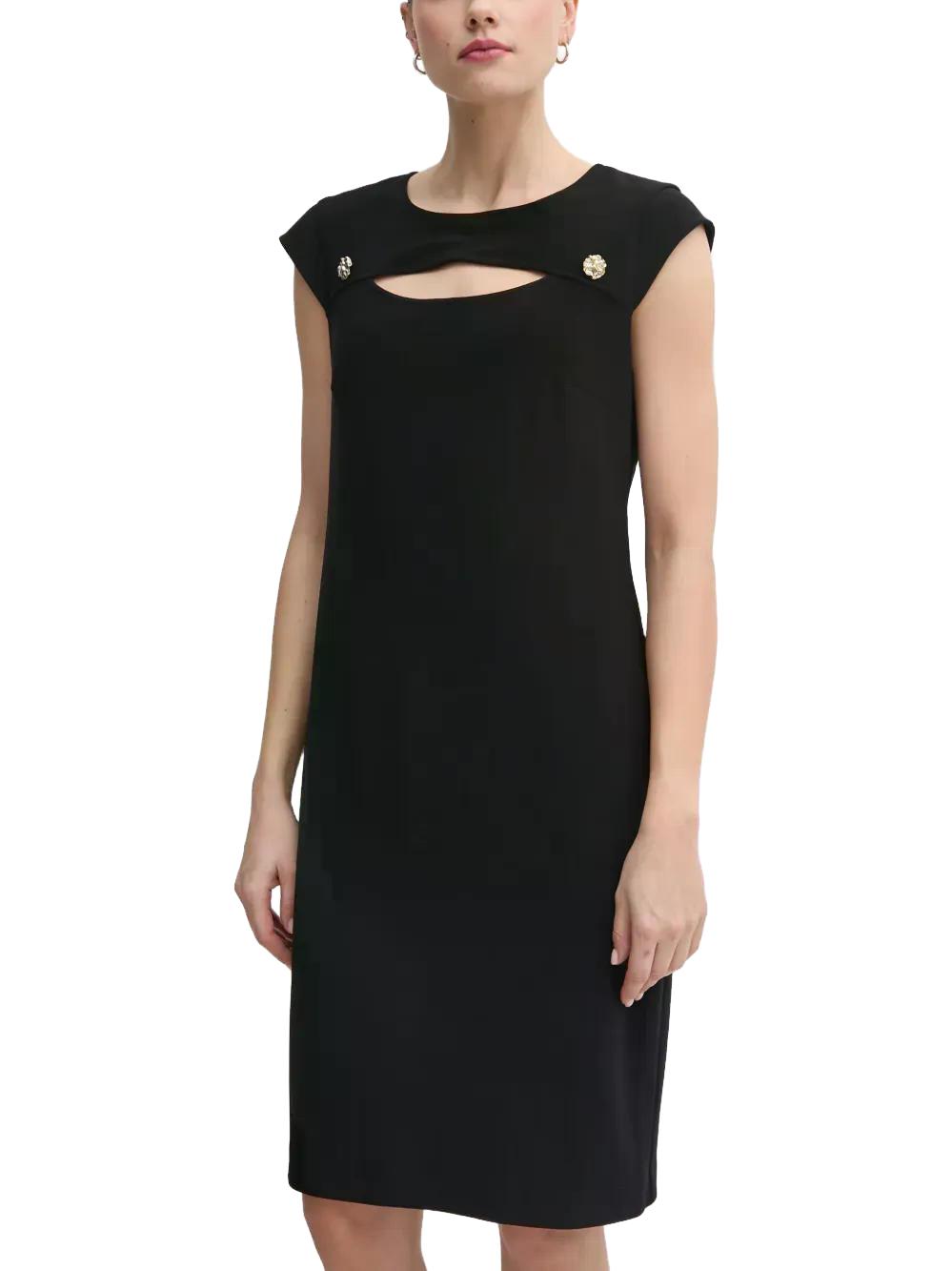 JOSEPH RIBKOFF Cut-Out Embellished Mini Dress