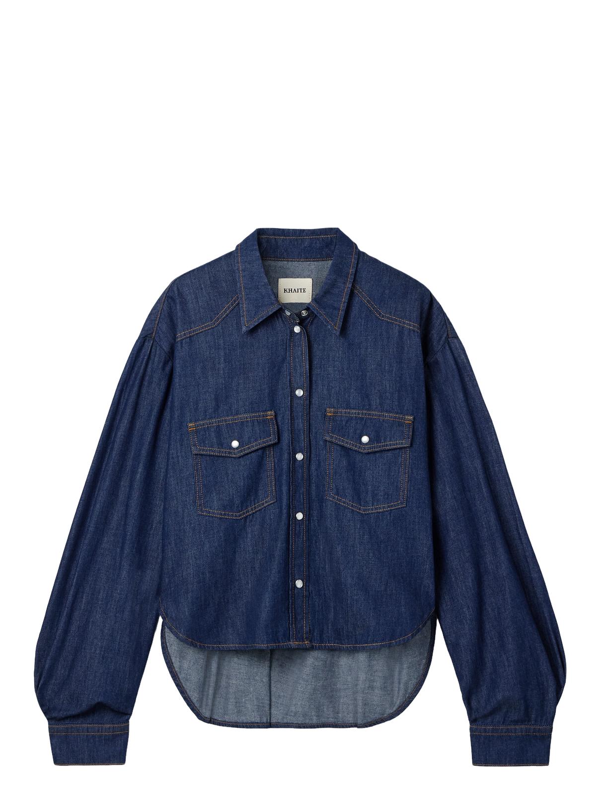 KHAITE Grenon Denim Shirt