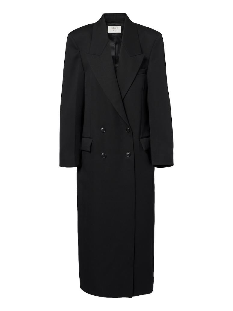 RÓHE Double-Breasted Virgin Wool Coat