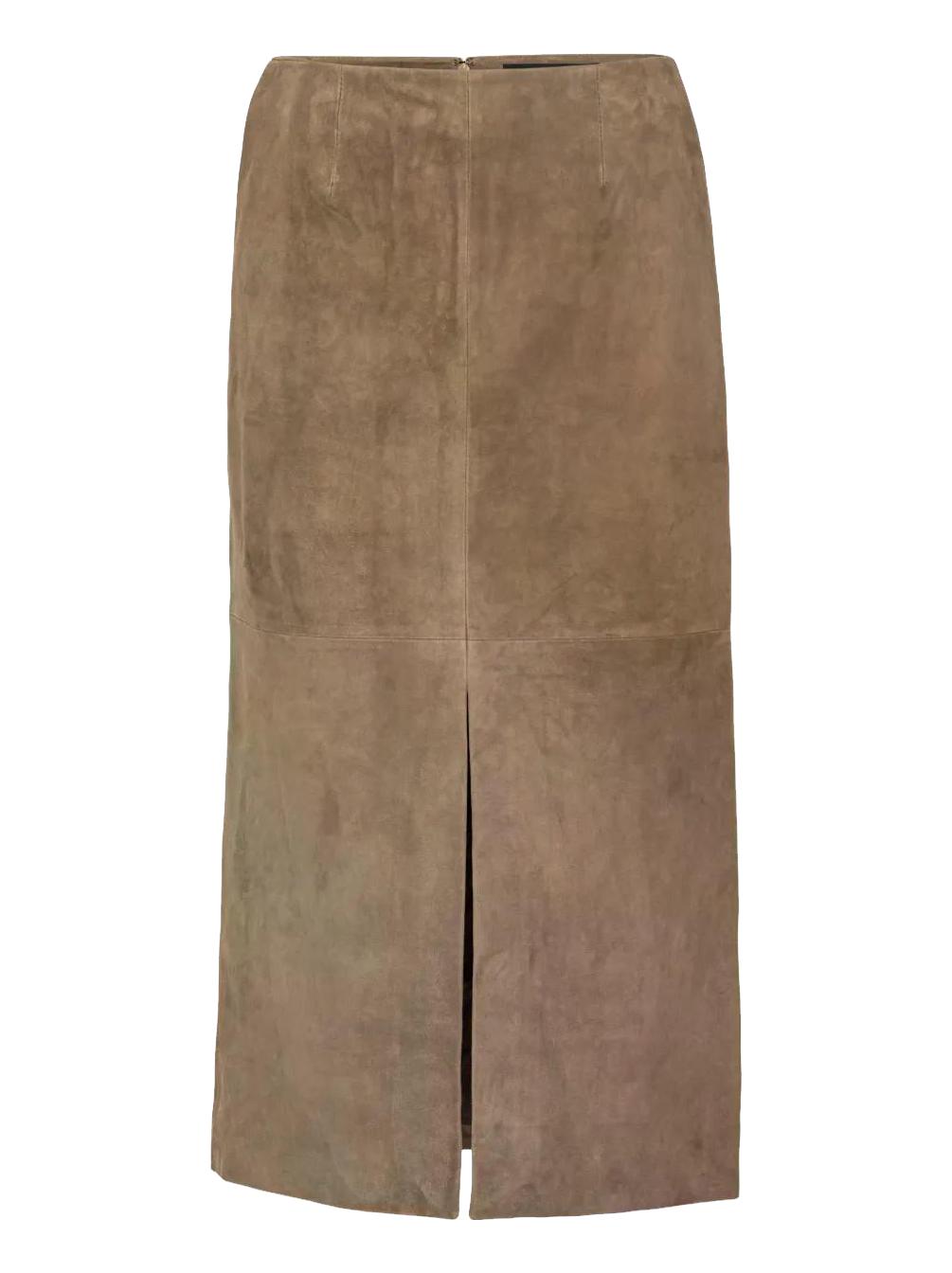 ROTATE BY BIRGER CHRISTENSEN ROTATE BIRGER CHRISTENSEN Suede Midi Pencil Skirt