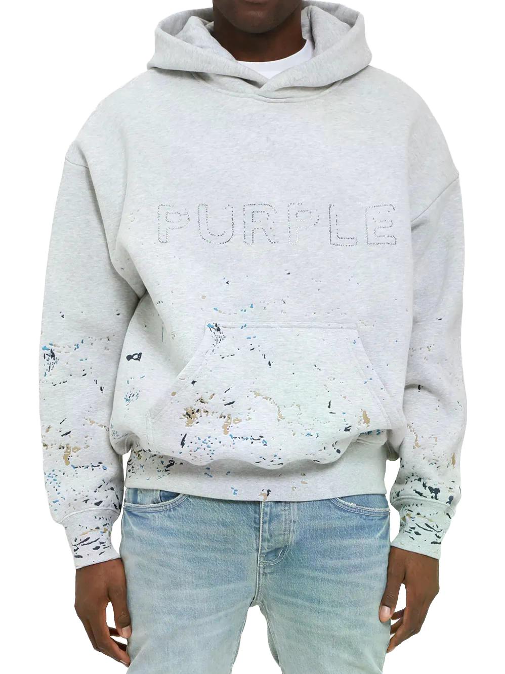 PURPLE BRAND Button-Fastening Distressed Jeans