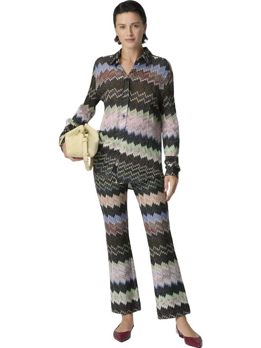 MISSONI Missoni Viscose Lamé Snake Motif Shirt