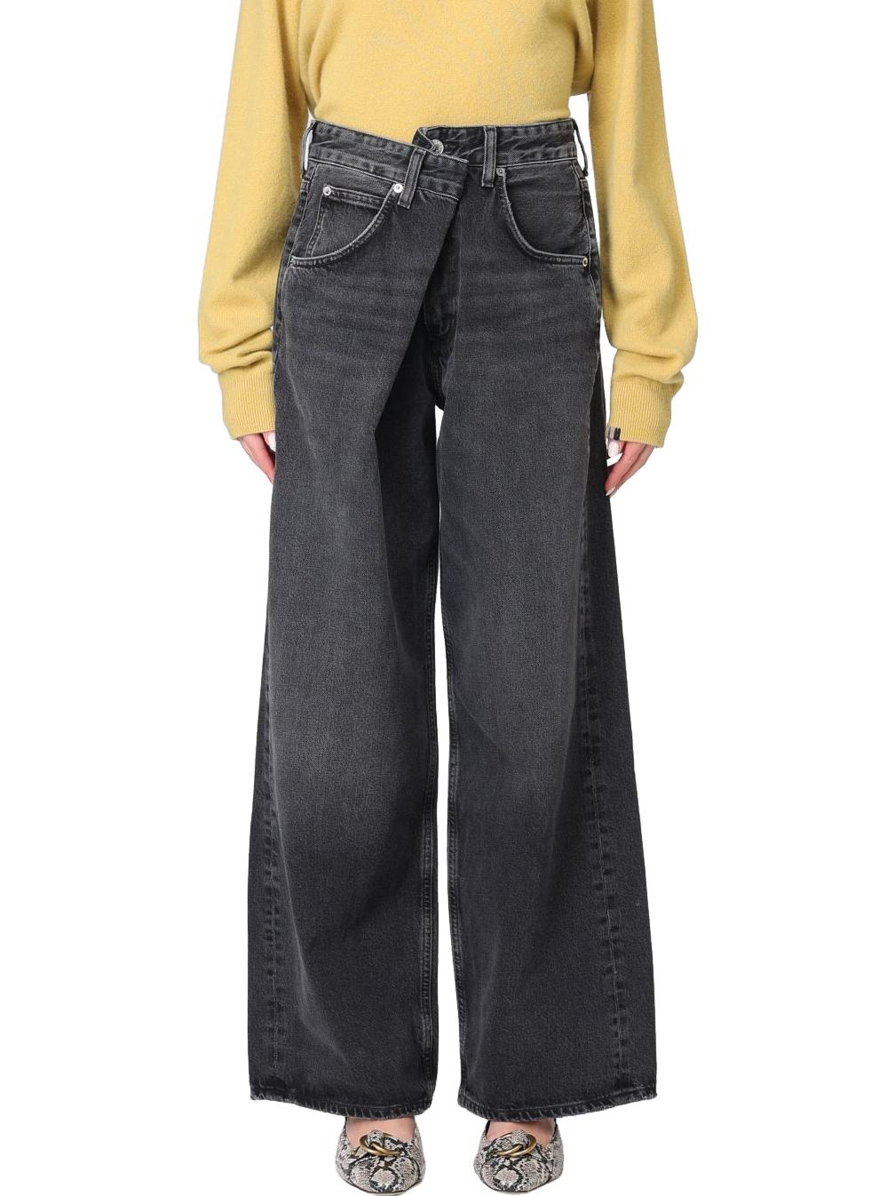 R13 R13 Herringbone-Pattern Biker Jacket