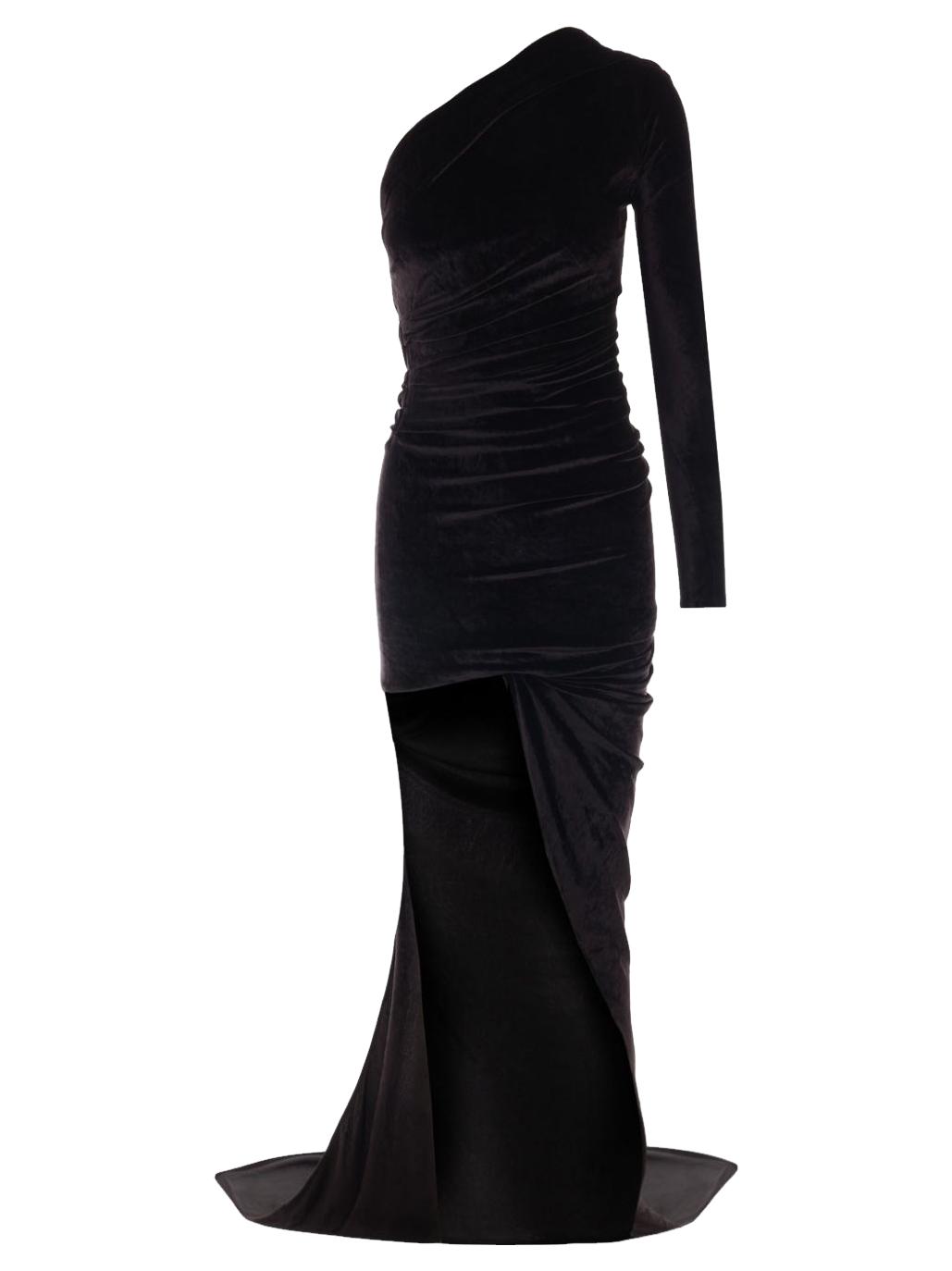 Wayf Davin Velvet Maxi Dress In Espresso - 36% Off | Editorialist