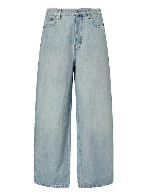 MIU MIU Chambray Wide-Leg Denim Jeans