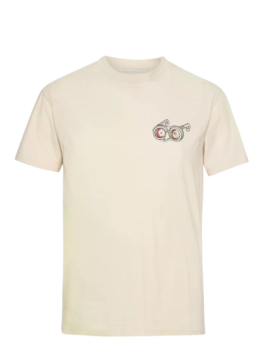 Tシャツ(半袖/袖なし) 25SS HENRIK VIBSKOV Knuckle Tee Henrik Vibskov Graphic-print T-shirt - Neutrals | Editorialist