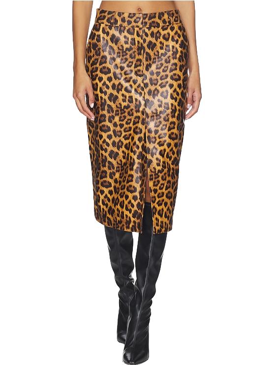 AEXAE AEXAE Leather Maxi Skirt