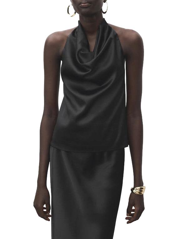 VALENTINO Crepe Satin Top