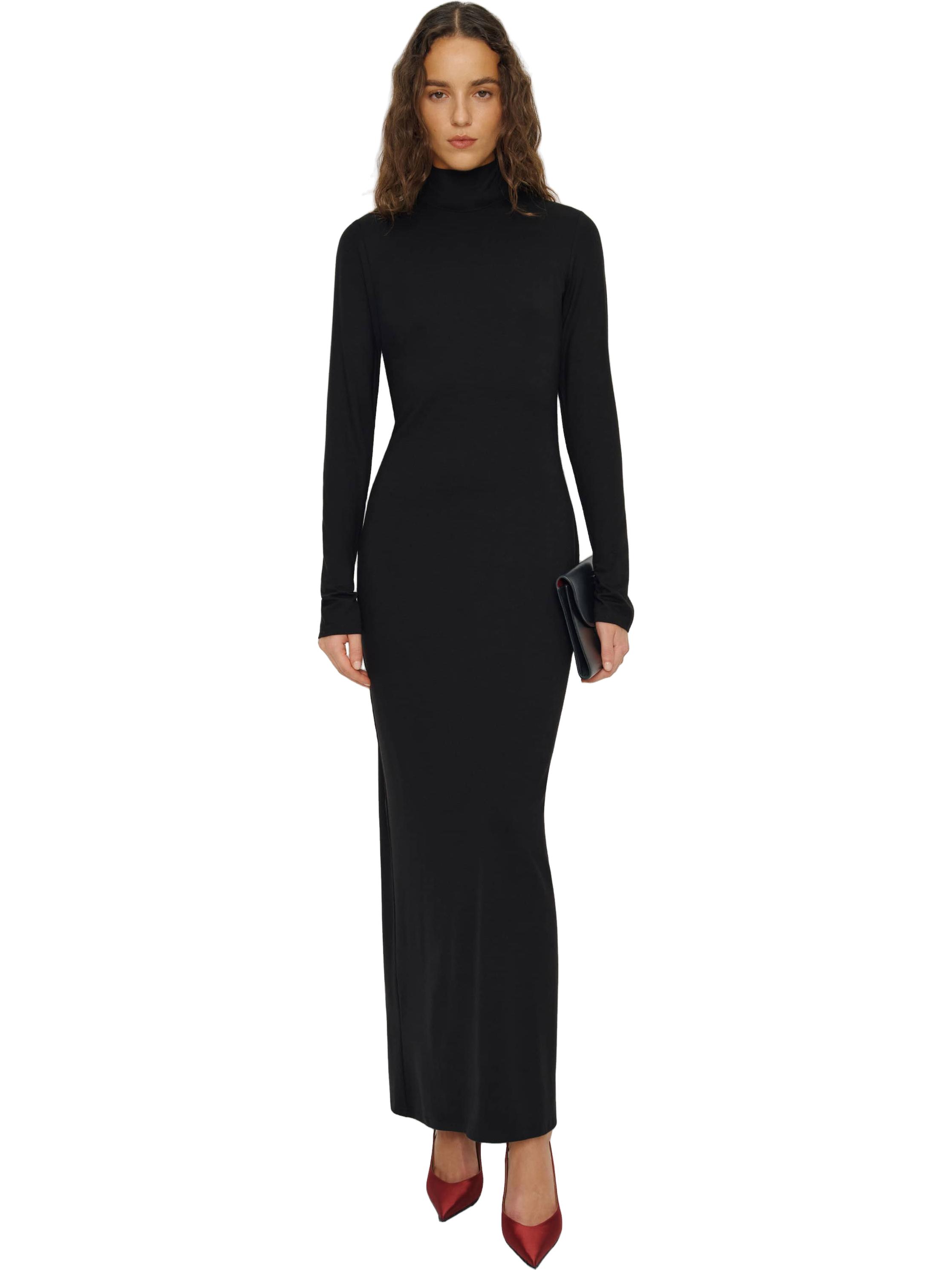 Reformation Lupe Knit Maxi Dress In Black - 60% Off | Editorialist Reformation Lupe Knit Maxi Dress In Black - 60% Off | Editorialist