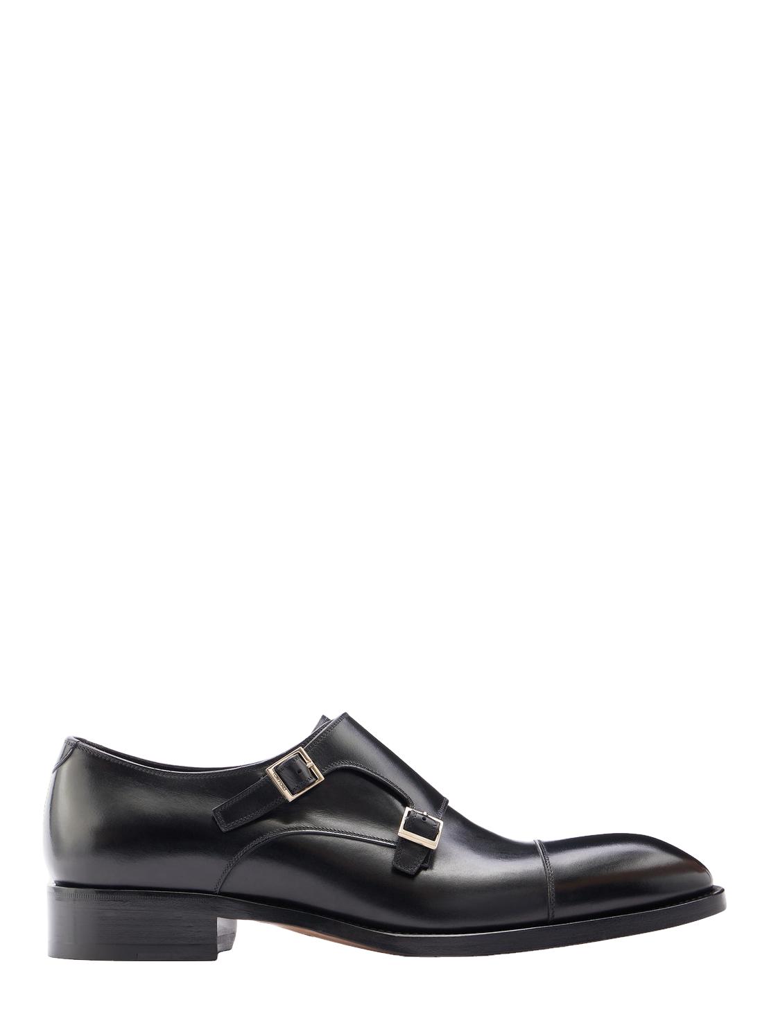 TOM FORD Elkan Leather Monk-Strap Shoes