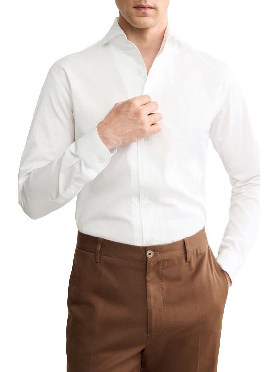 MANGO cotton button-up shirt