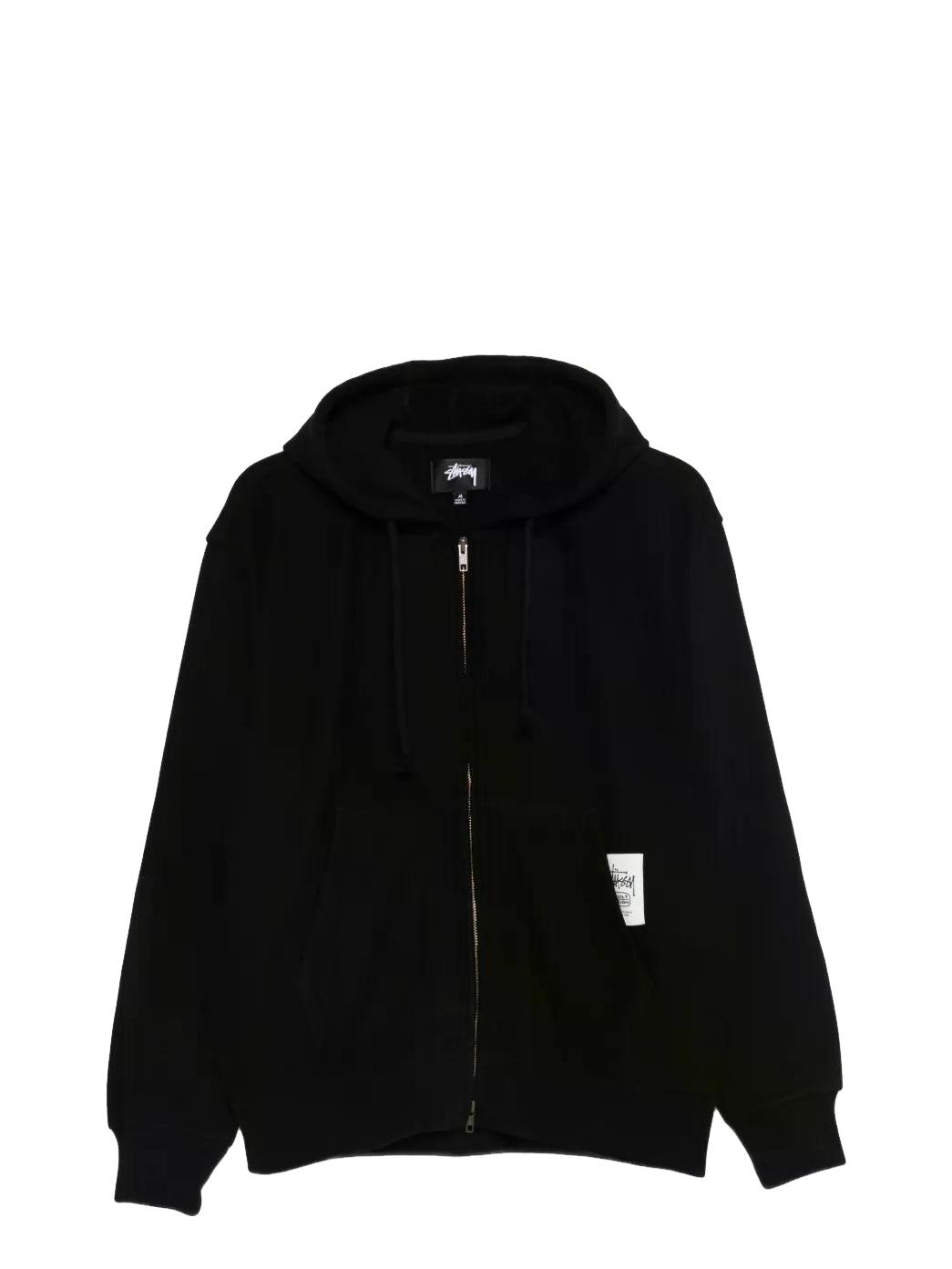 StÜssy Flipped Zip Hoodie - Black | Editorialist
