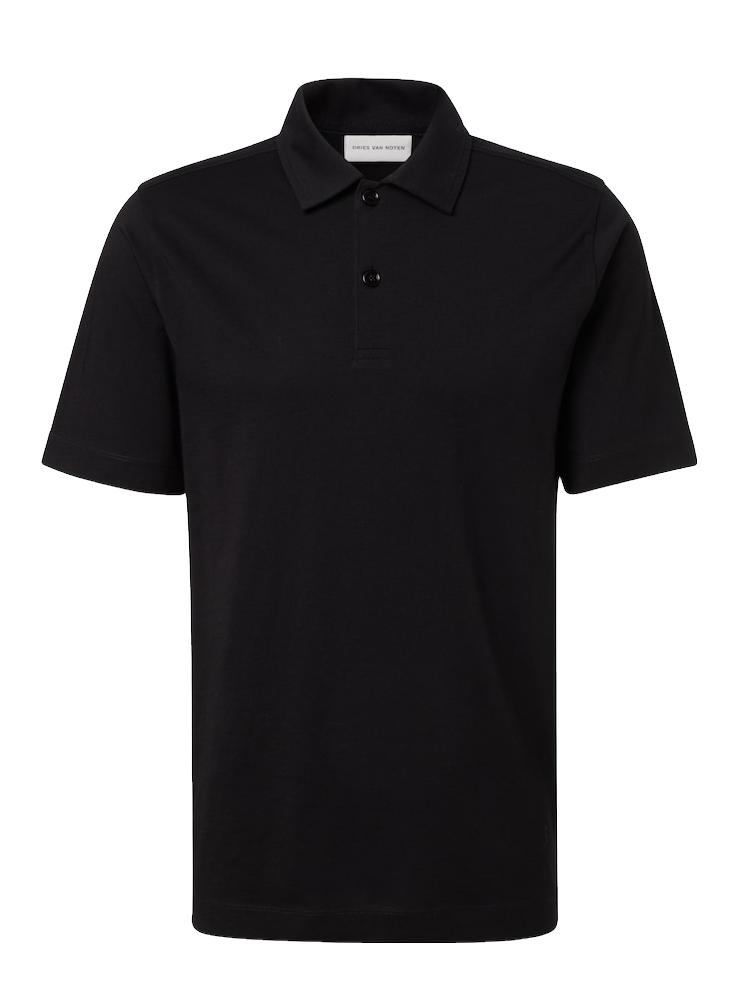 DRIES VAN NOTEN cotton jersey polo shirt