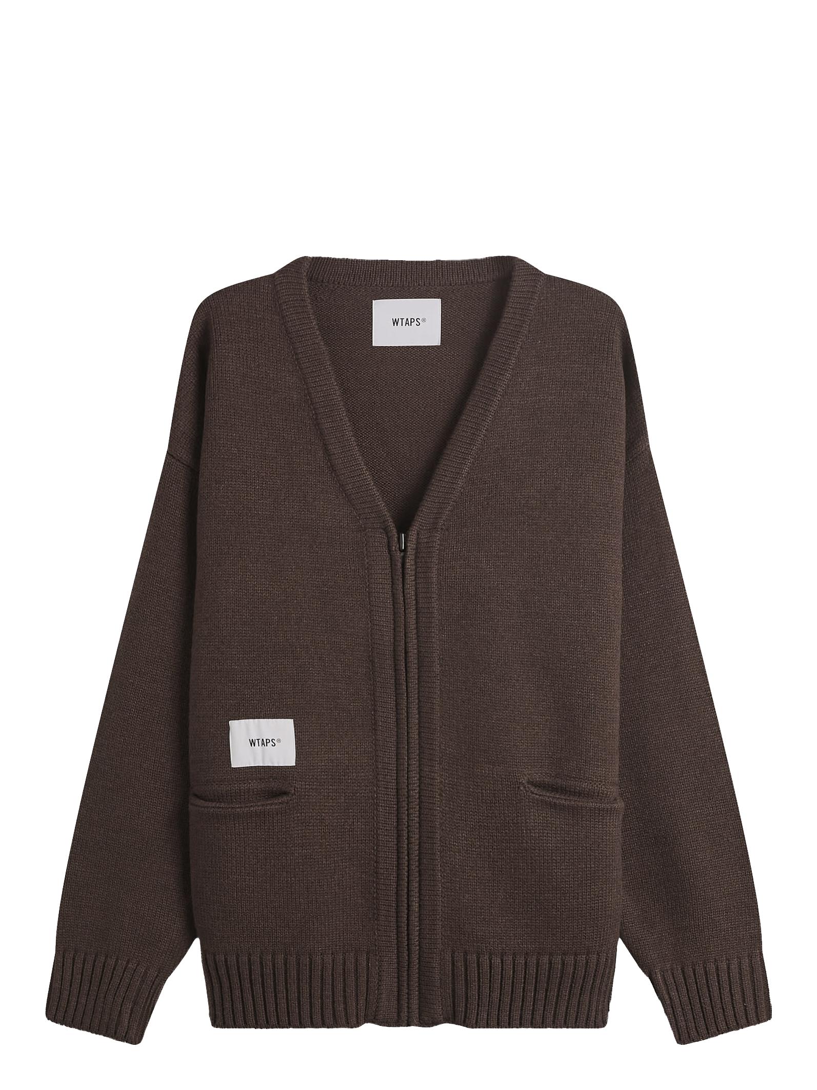 トップス WTAPS Palmer Zip Cardigan Wtaps Palmer Zip Cardigan - Brown | Editorialist