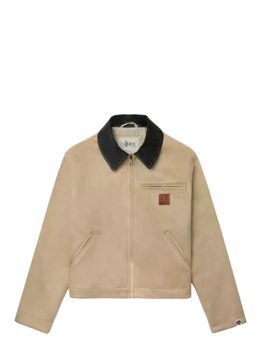 A BATHING APE Collared Logo-Patch Jacket