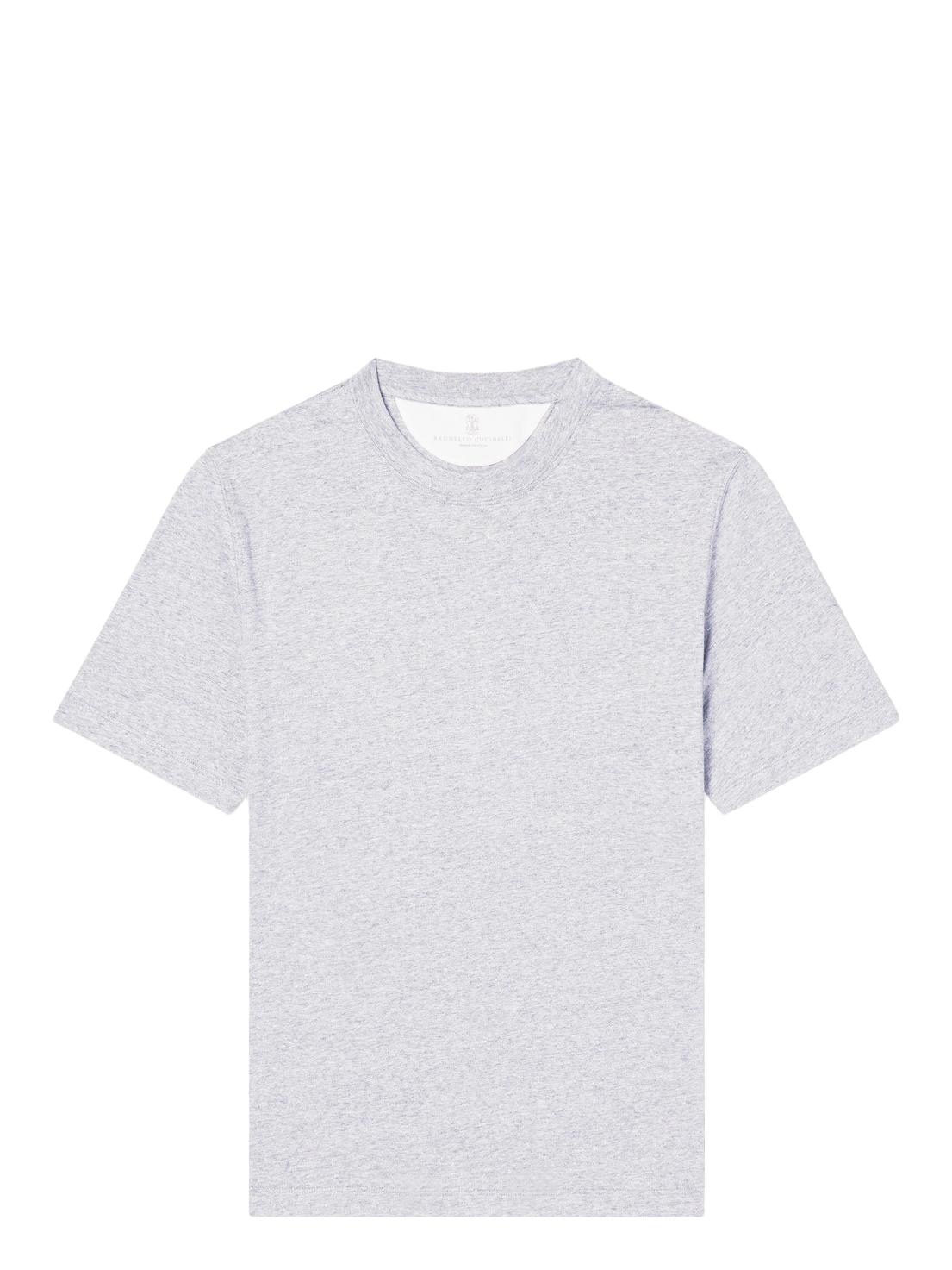 BRUNELLO CUCINELLI Brunello Cucinelli - Slub Linen and Cotton-Blend Jersey T-Shirt - Men - Gray - M