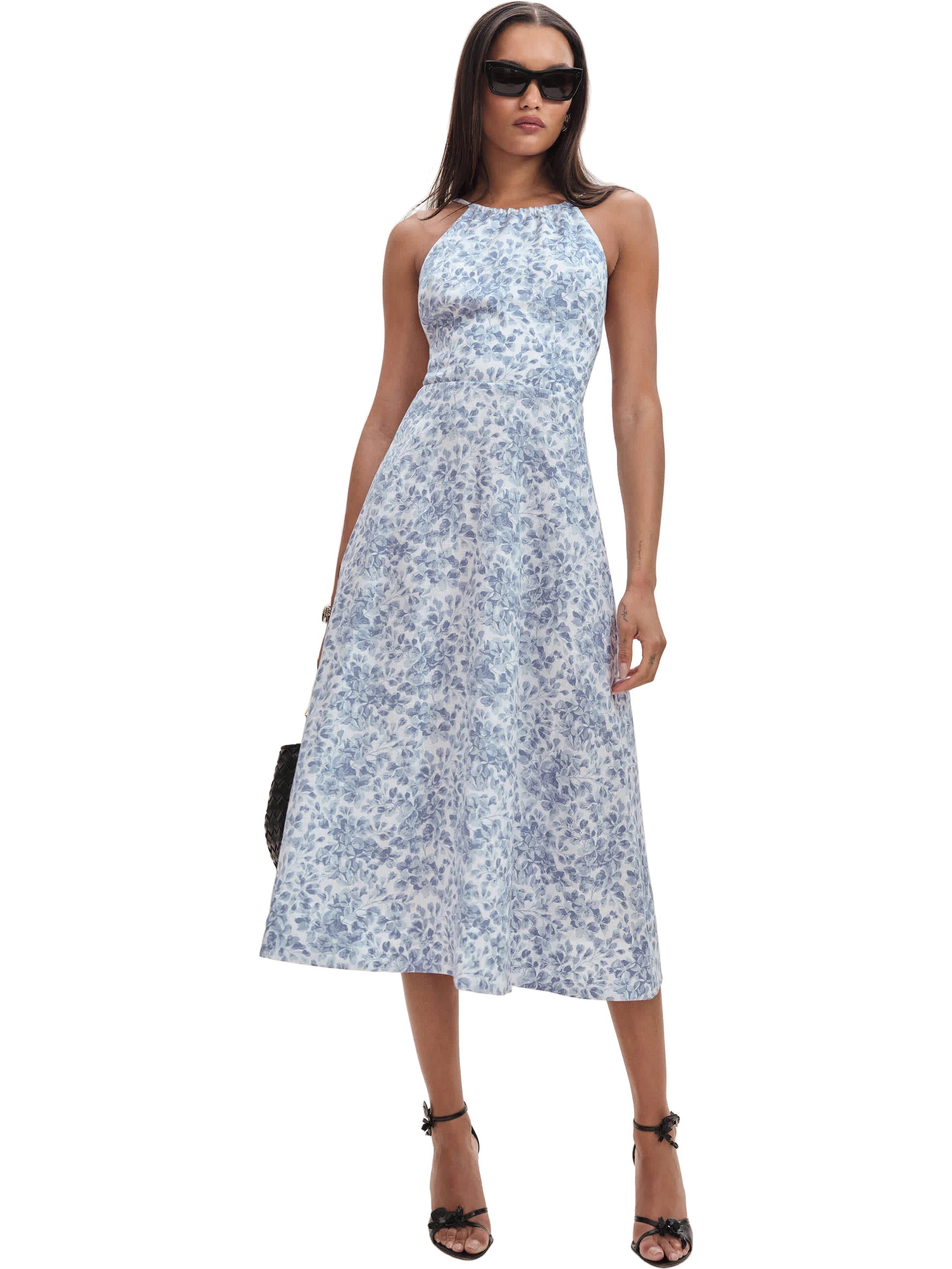 linen dress boho Canyon Linen Midi Dress Wheat / L