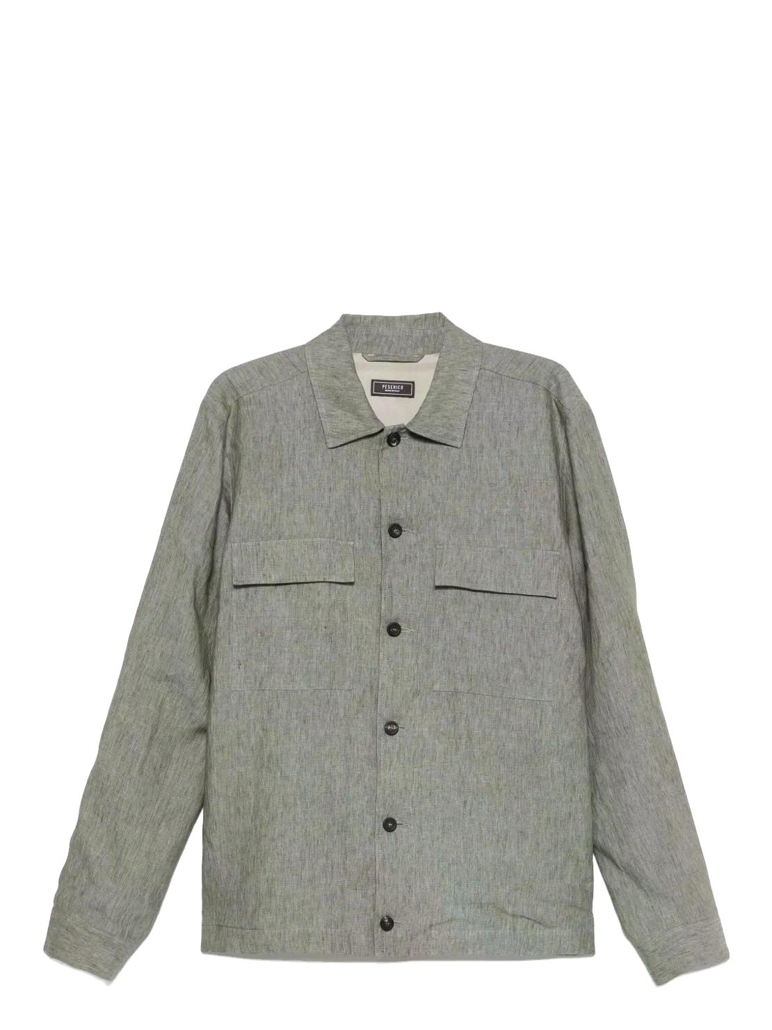 PESERICO mélange-effect shirt jacket