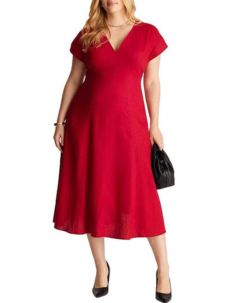 ST. AGNI ST. AGNI Draped Maxi Dress with Train