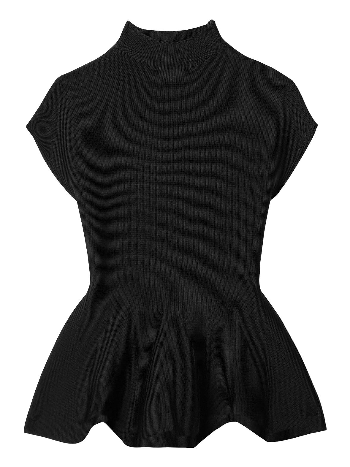 KHAITE KHAITE Andra Stretch-knit Peplum Top