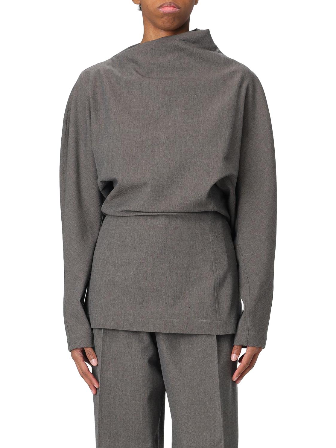 BOTTEGA VENETA Bottega Veneta Grey Textured Top