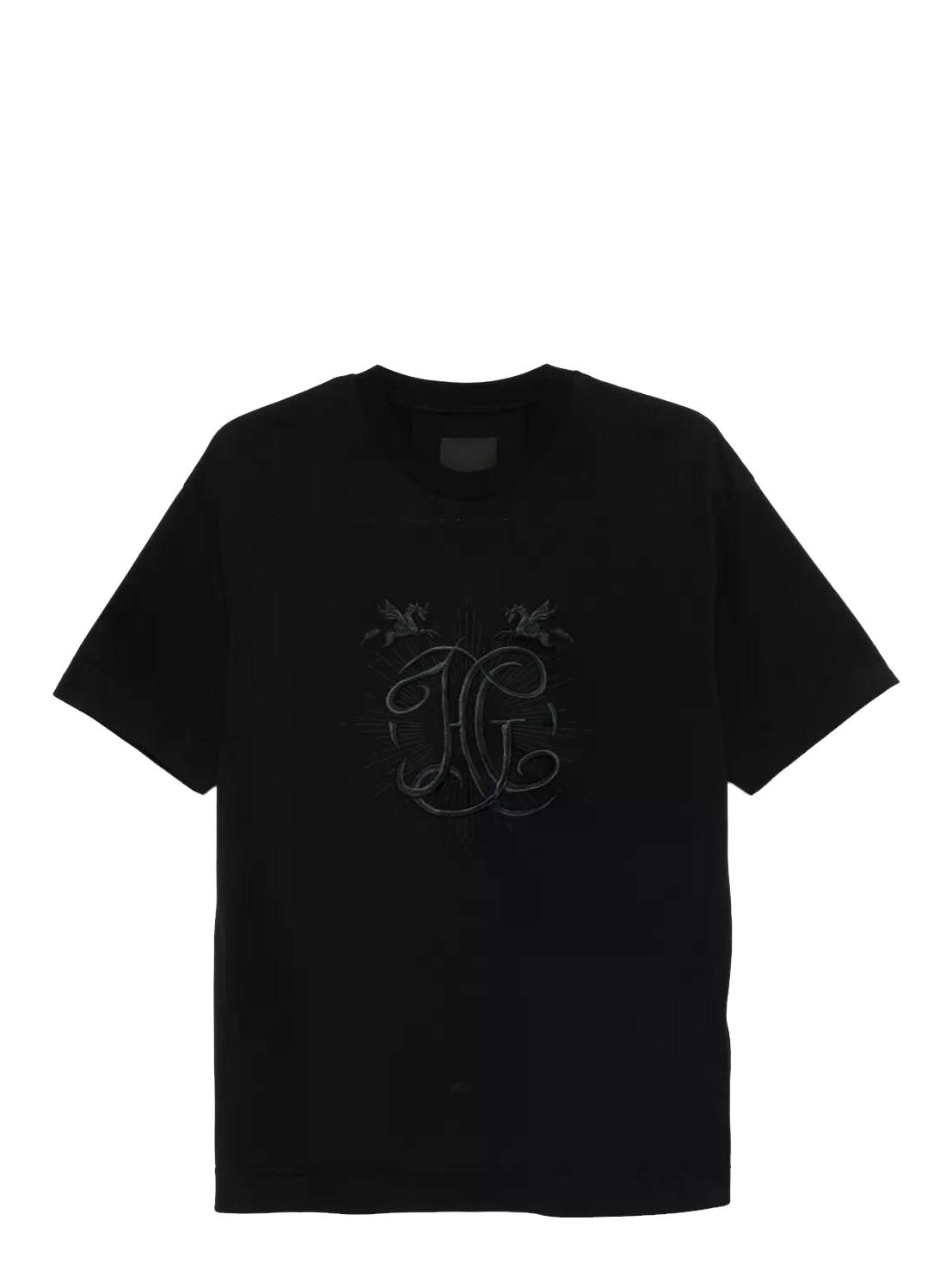 GIVENCHY t-shirt in cotton with hg embroidery
