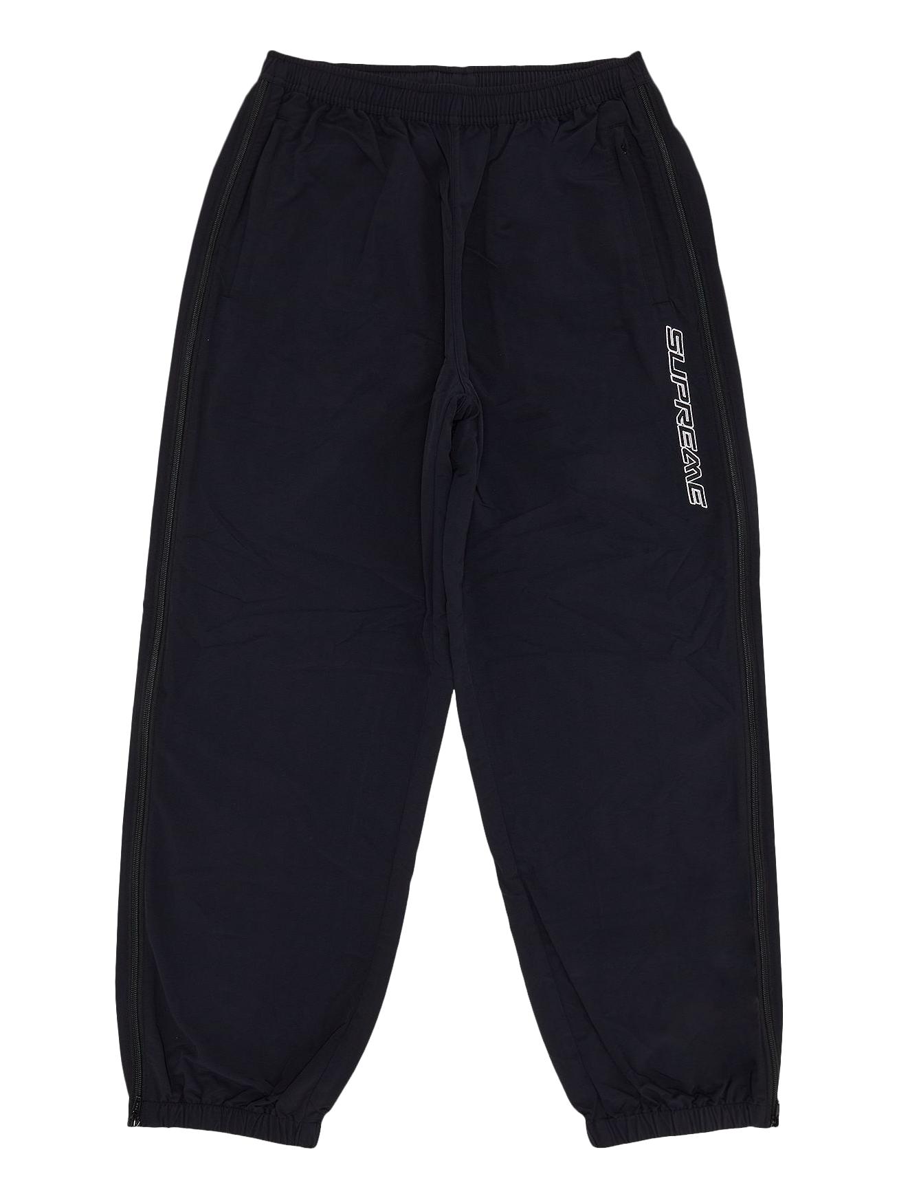 Supreme Full Zip Baggy Warm Up Pant - Black | Editorialist