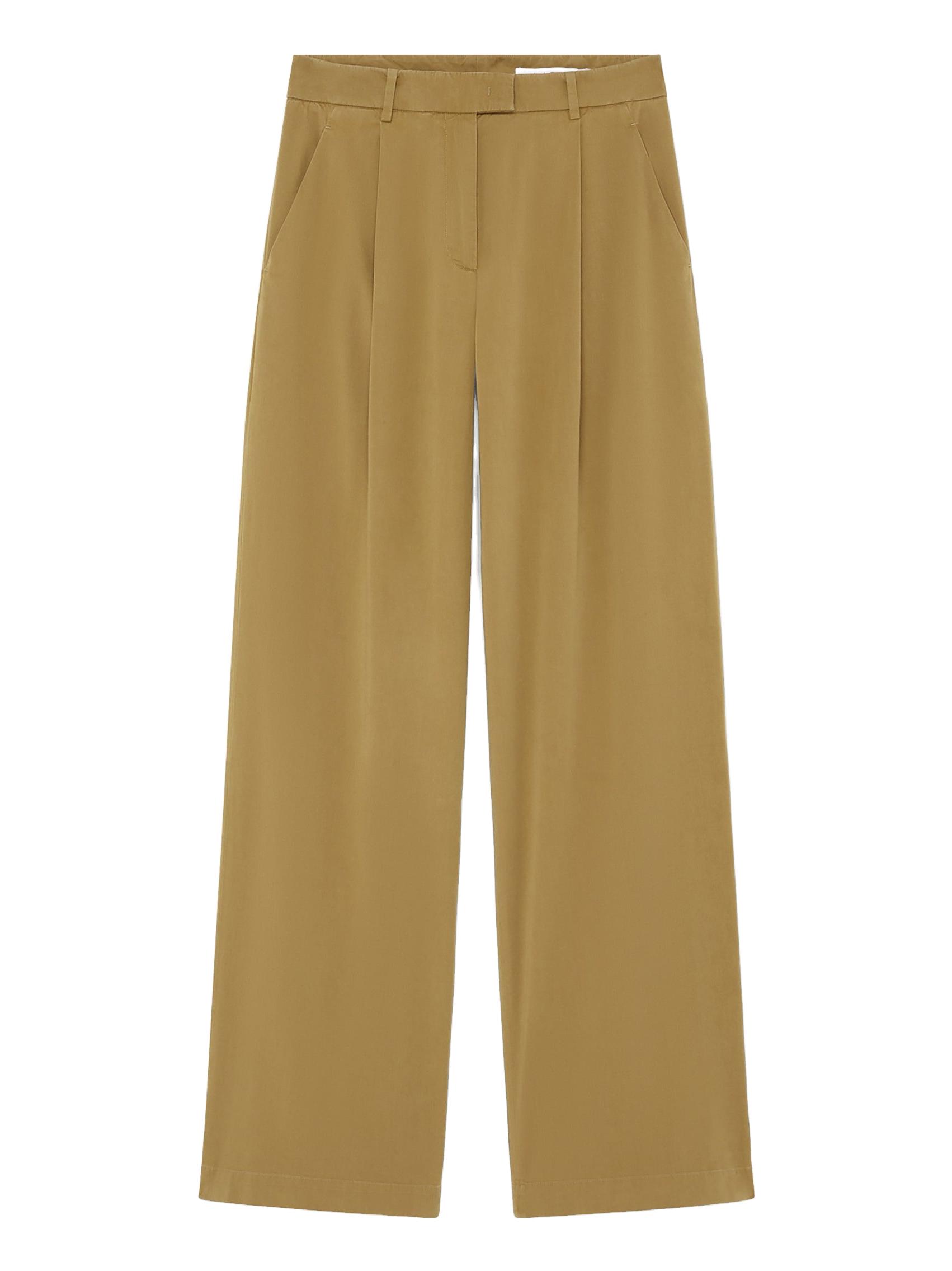 ANOTHER TOMORROW Relaxed Wide-Leg Pant