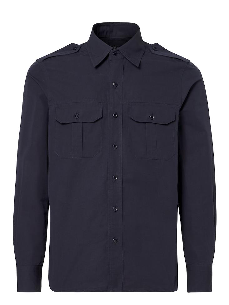TOM FORD cotton and silk poplin shirt