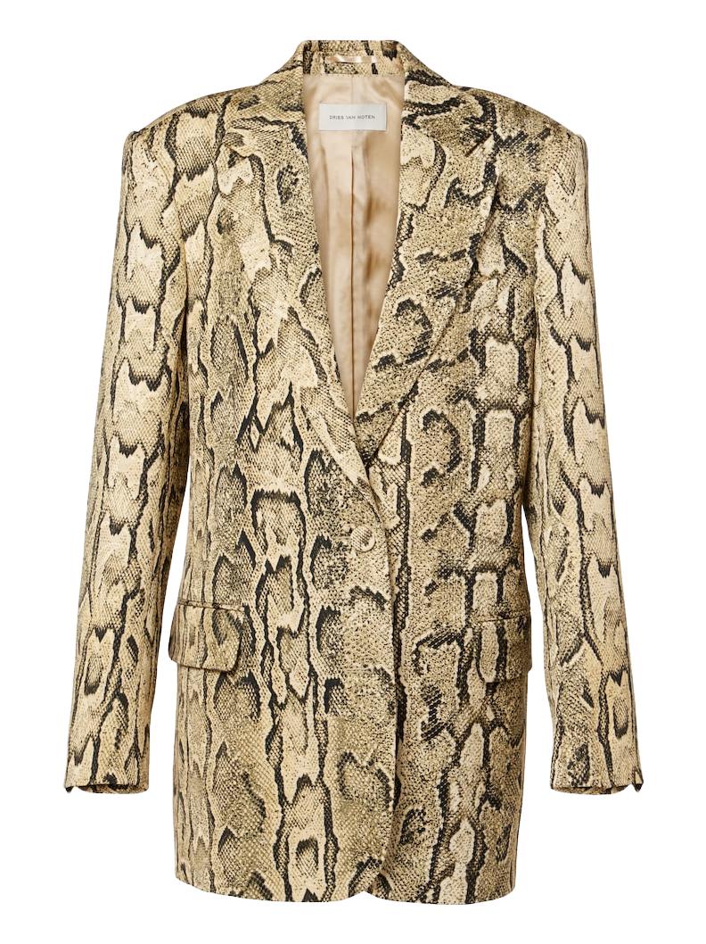 DRIES VAN NOTEN Dries Van Noten Snake-Effect Jacquard Blazer